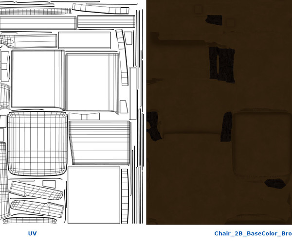 ArtStation - Chair 2B | Game Assets