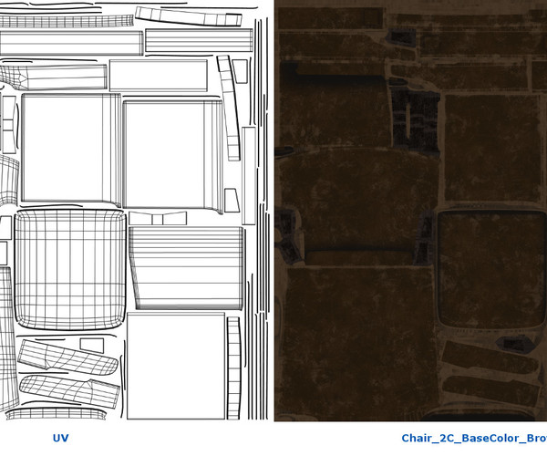ArtStation - Chair 2C | Game Assets
