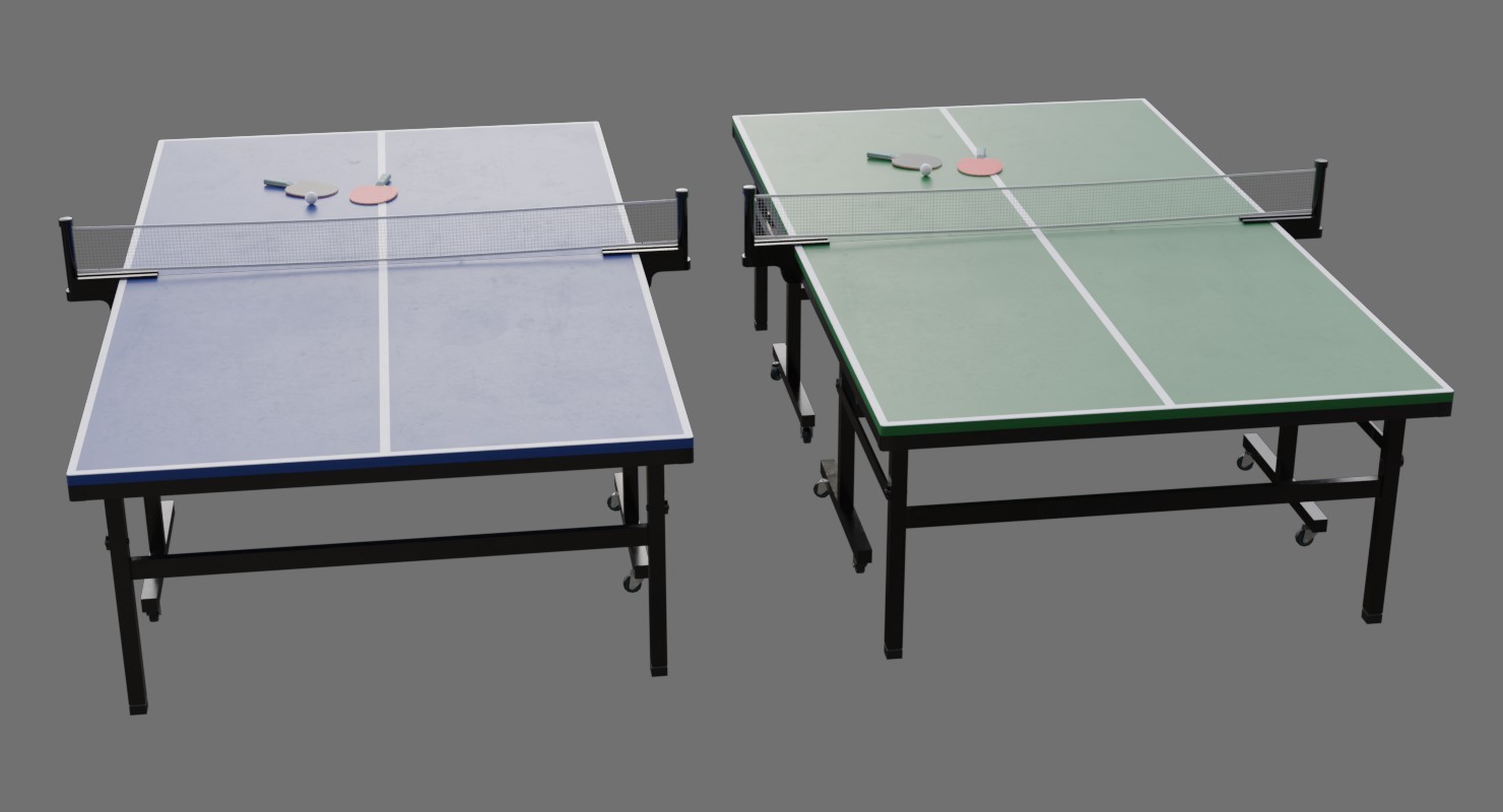 ArtStation - Ping Pong Table 2A | Game Assets
