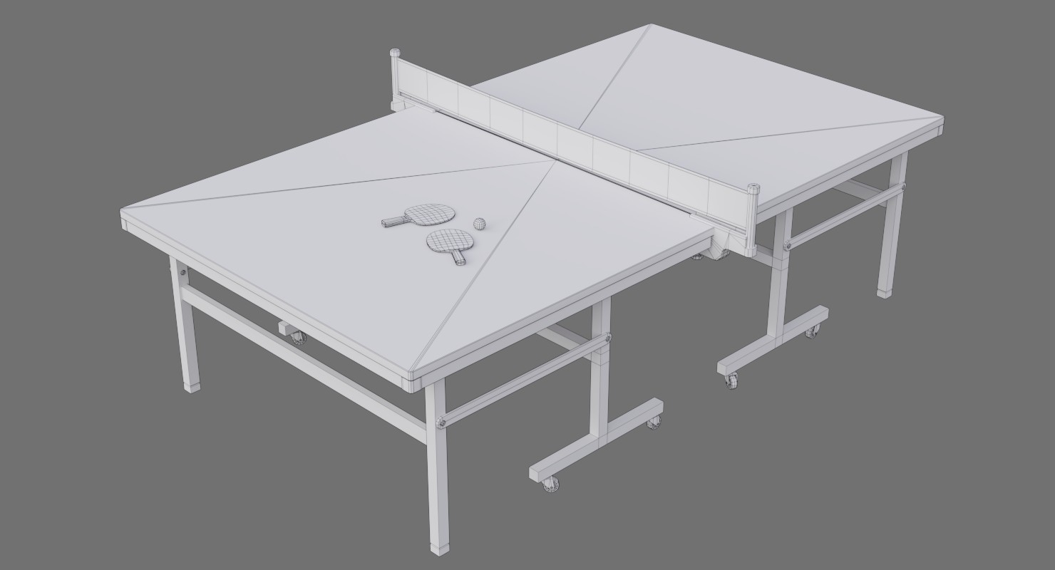 ArtStation - Ping Pong Table 2A | Game Assets