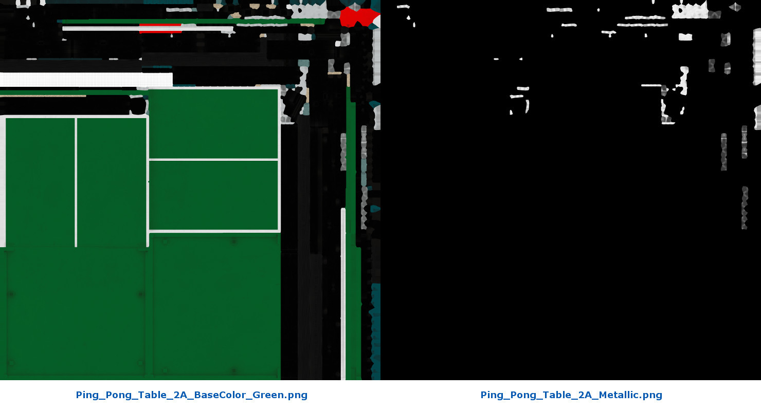 ArtStation - Ping Pong Table 2A | Game Assets