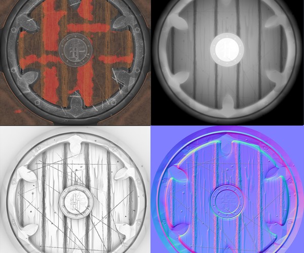 ArtStation - 4K PBR Texture of Stylized shield | Resources