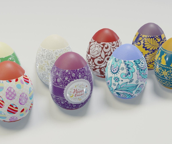 ArtStation - Easter Eggs 3D Model | Resources