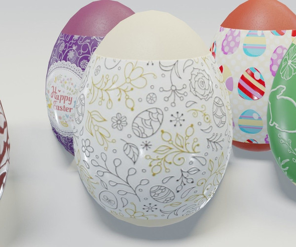 ArtStation - Easter Eggs 3D Model | Resources
