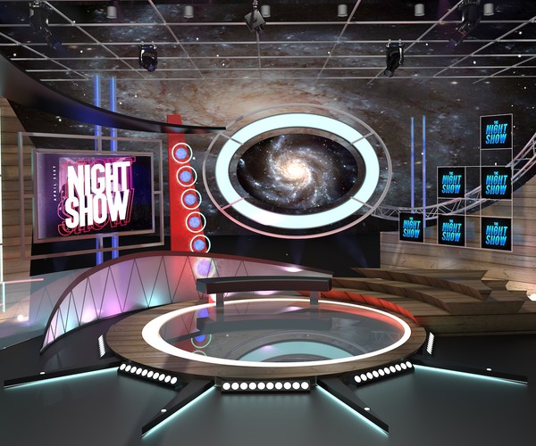 ArtStation - Virtual TV Studio Talkshow 1 | Resources