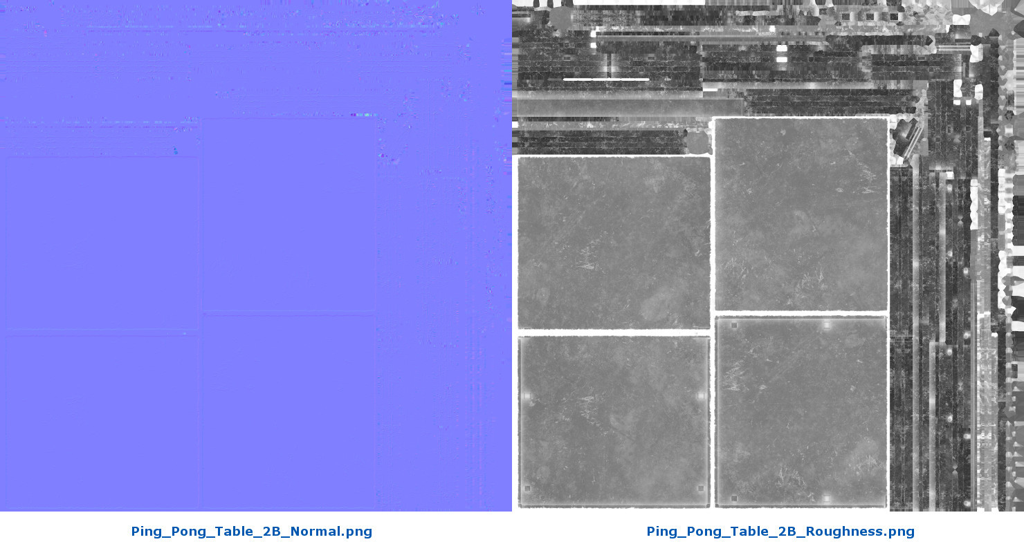 ArtStation - Ping Pong Table 2B | Game Assets