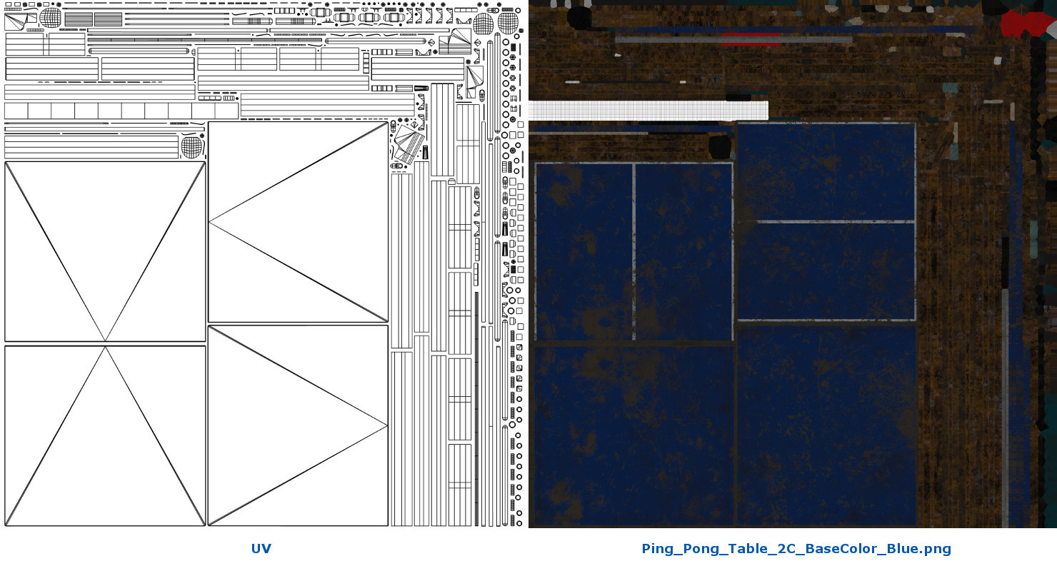 ArtStation - Ping Pong Table 2C | Resources