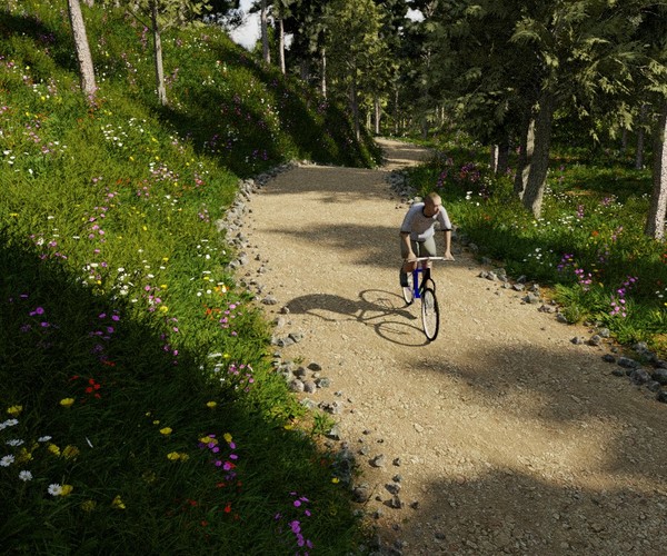 ArtStation - Forest paths in Blender | Game Assets