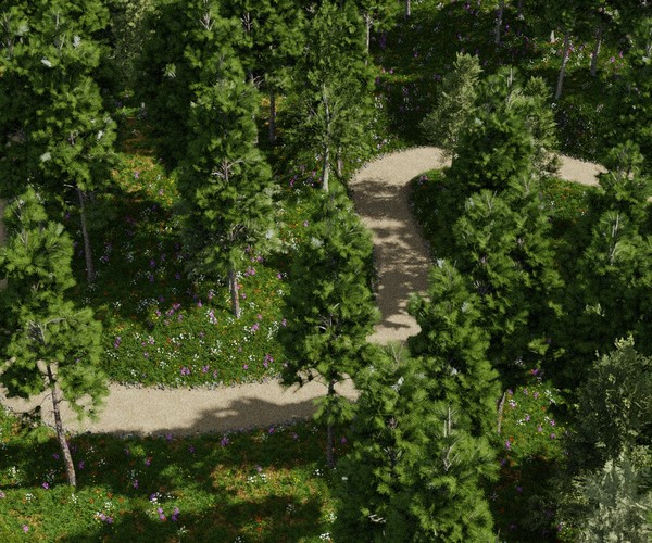 ArtStation - Forest paths in Blender | Game Assets