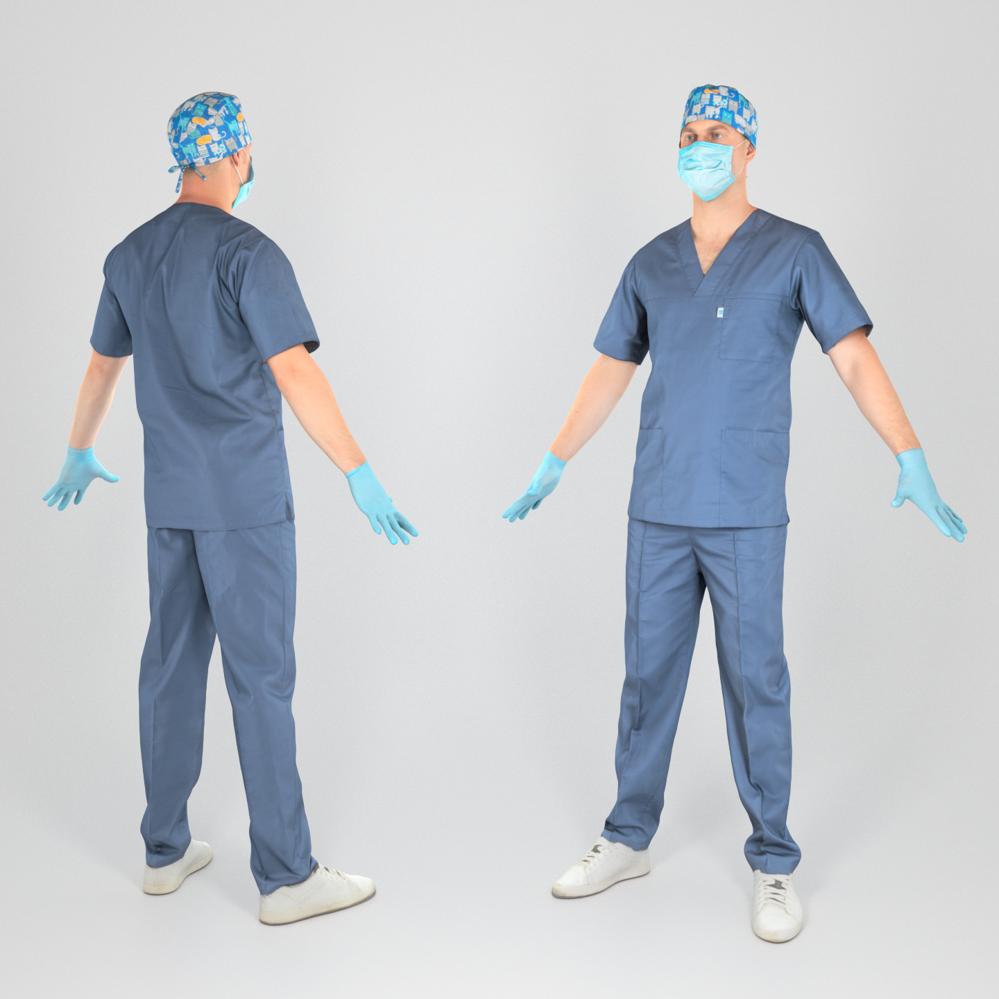 ArtStation - Surgical doctor male ready for animation 112 | Resources