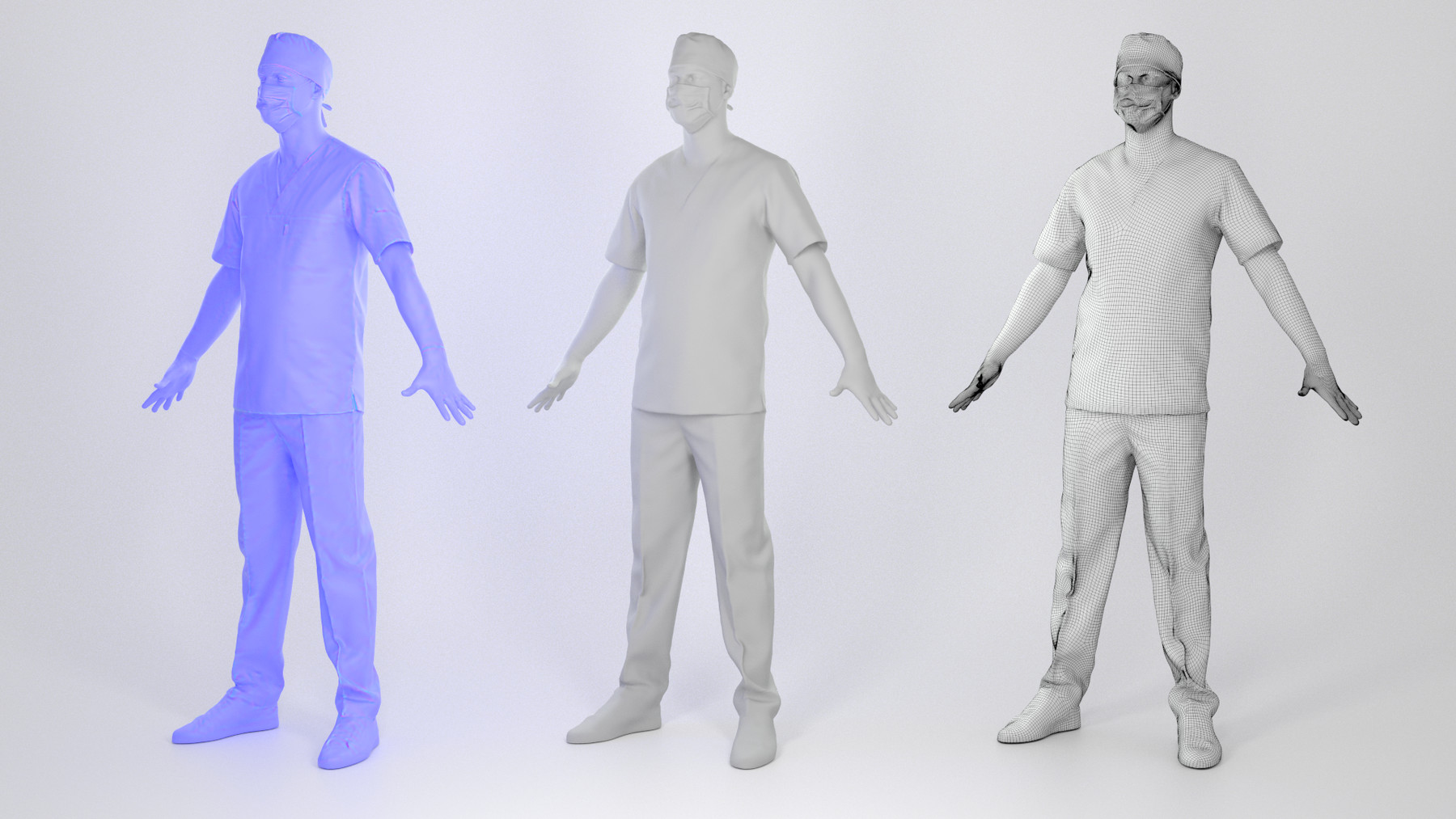 ArtStation - Surgical doctor male ready for animation 112 | Resources