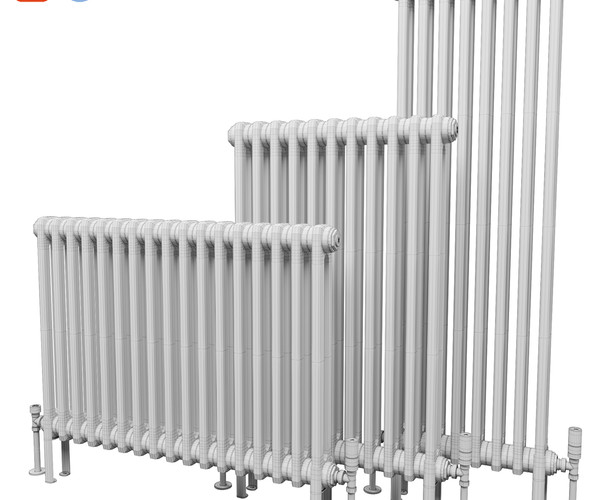 ArtStation - Butler & Rose 2 Column Horizontal Radiator | Resources