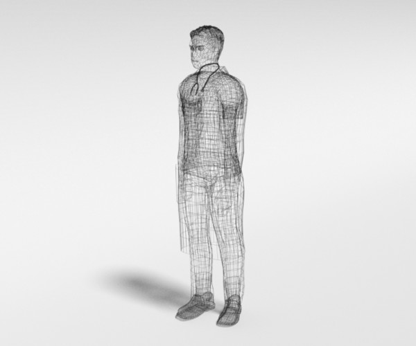 ArtStation - Low Poly Man Doctor | Resources