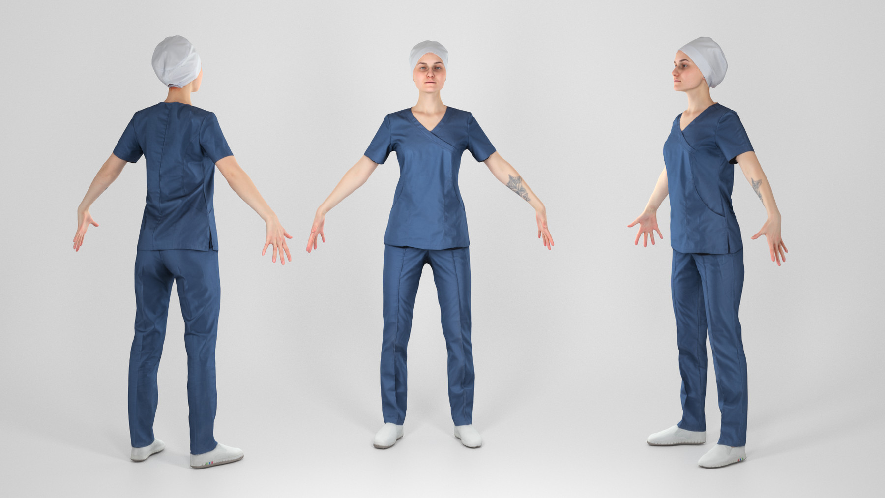 ArtStation - Surgical doctor female ready for animation 162 | Resources