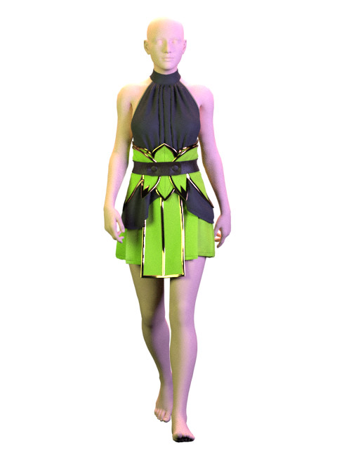 ArtStation - Female Red Cloak - 36 Marvelous Designer and Clo3D | Game ...