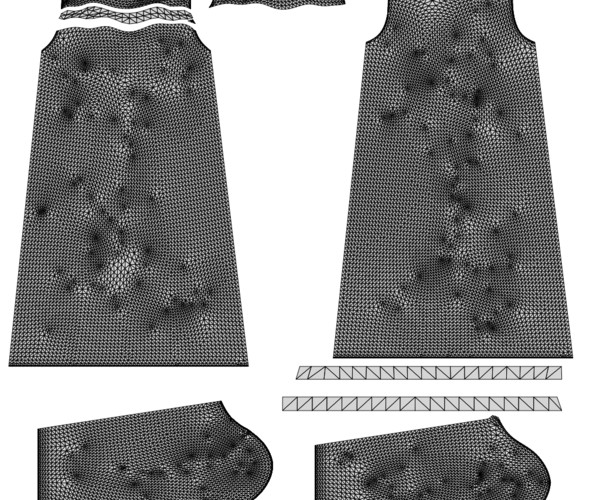 ArtStation - Sheath dress - 2 Different textures female dress 3D Model ...