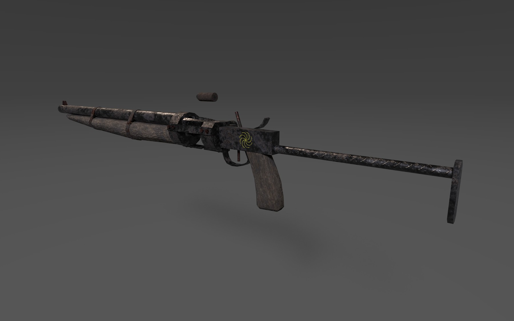 ArtStation - Post apocalyptic single-shot breechloading rifle | Game Assets