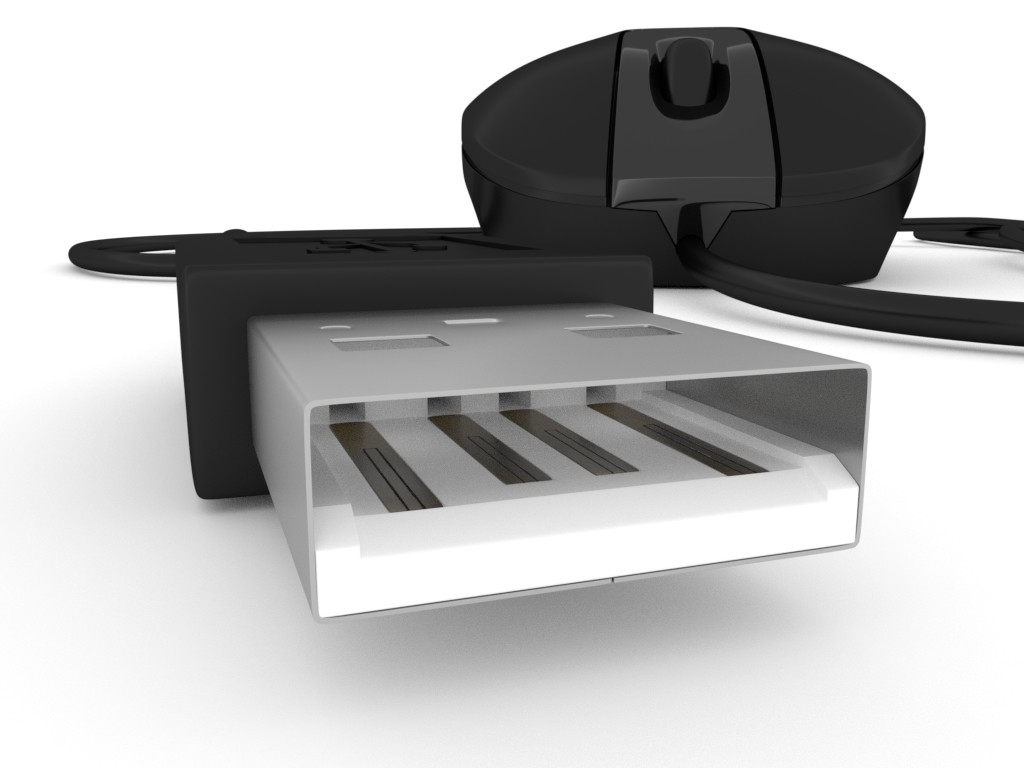 ArtStation - 3D Model: Computer Wired Mouse - Microsoft | Resources