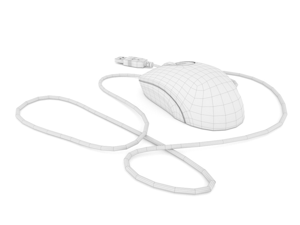 ArtStation - 3D Model: Computer Wired Mouse - Microsoft | Resources