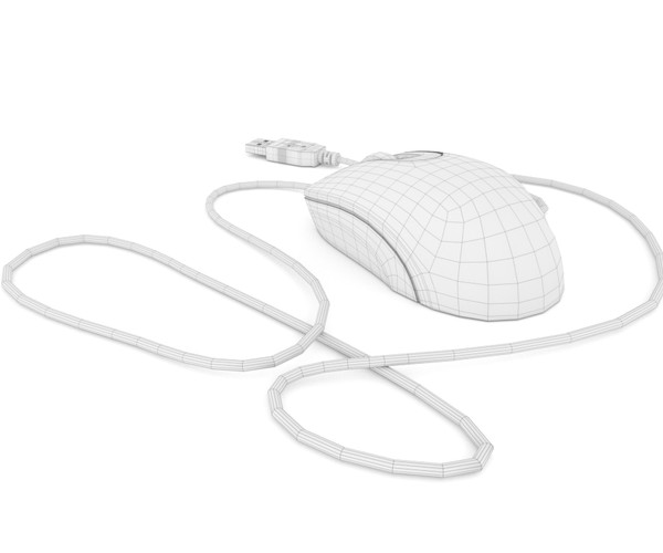 ArtStation - 3D Model: Computer Wired Mouse - Microsoft | Resources