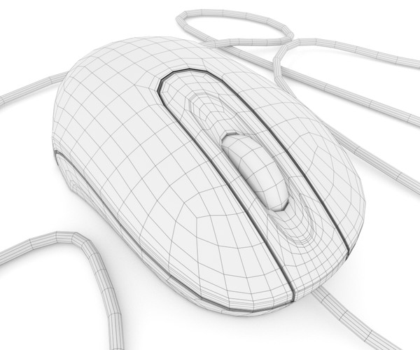ArtStation - 3D Model: Computer Wired Mouse - Microsoft | Resources