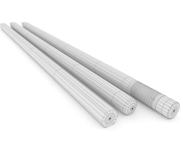 ArtStation - 3D Model: Graphite Pencils | Resources