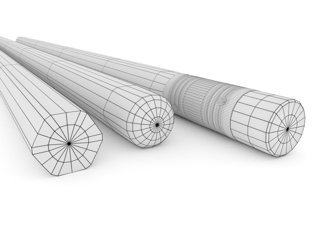 ArtStation - 3D Model: Graphite Pencils | Resources