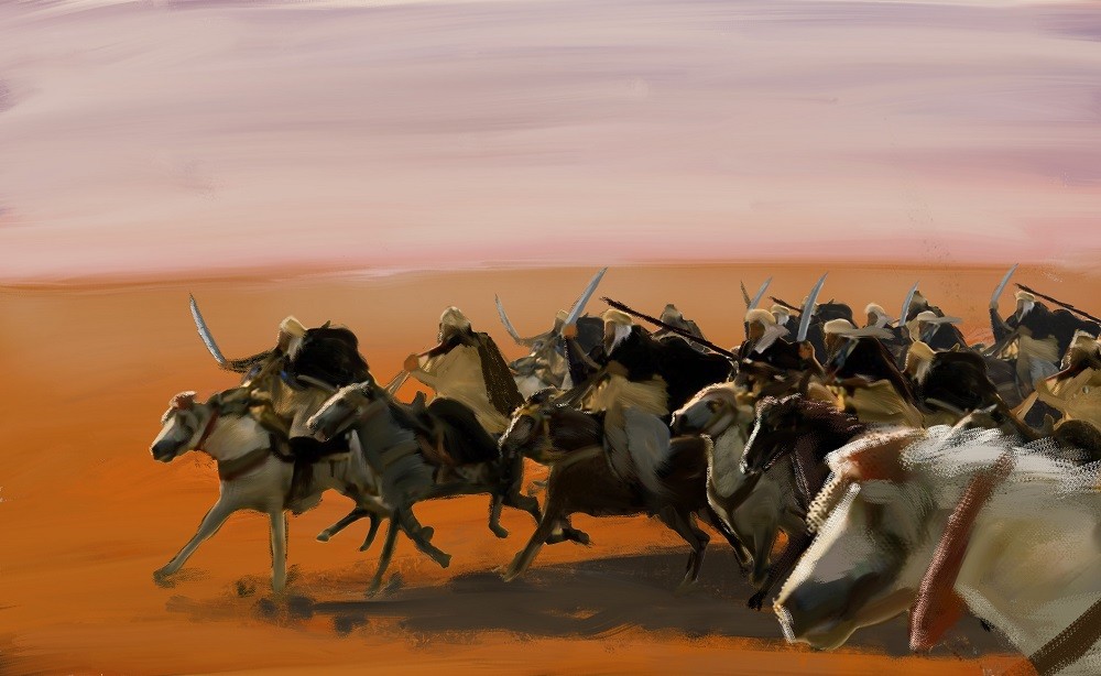 ArtStation - Muslim Cavalry Charge | Artworks