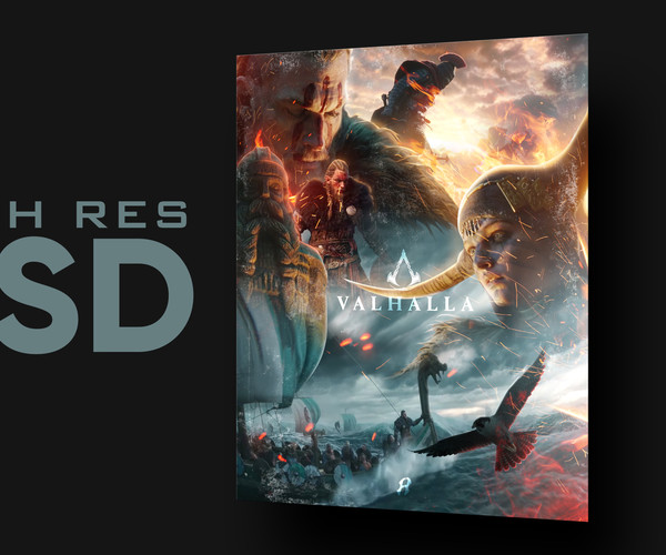 ArtStation - Assassin's Creed Valhalla (POSTER PSD) Full Resolution