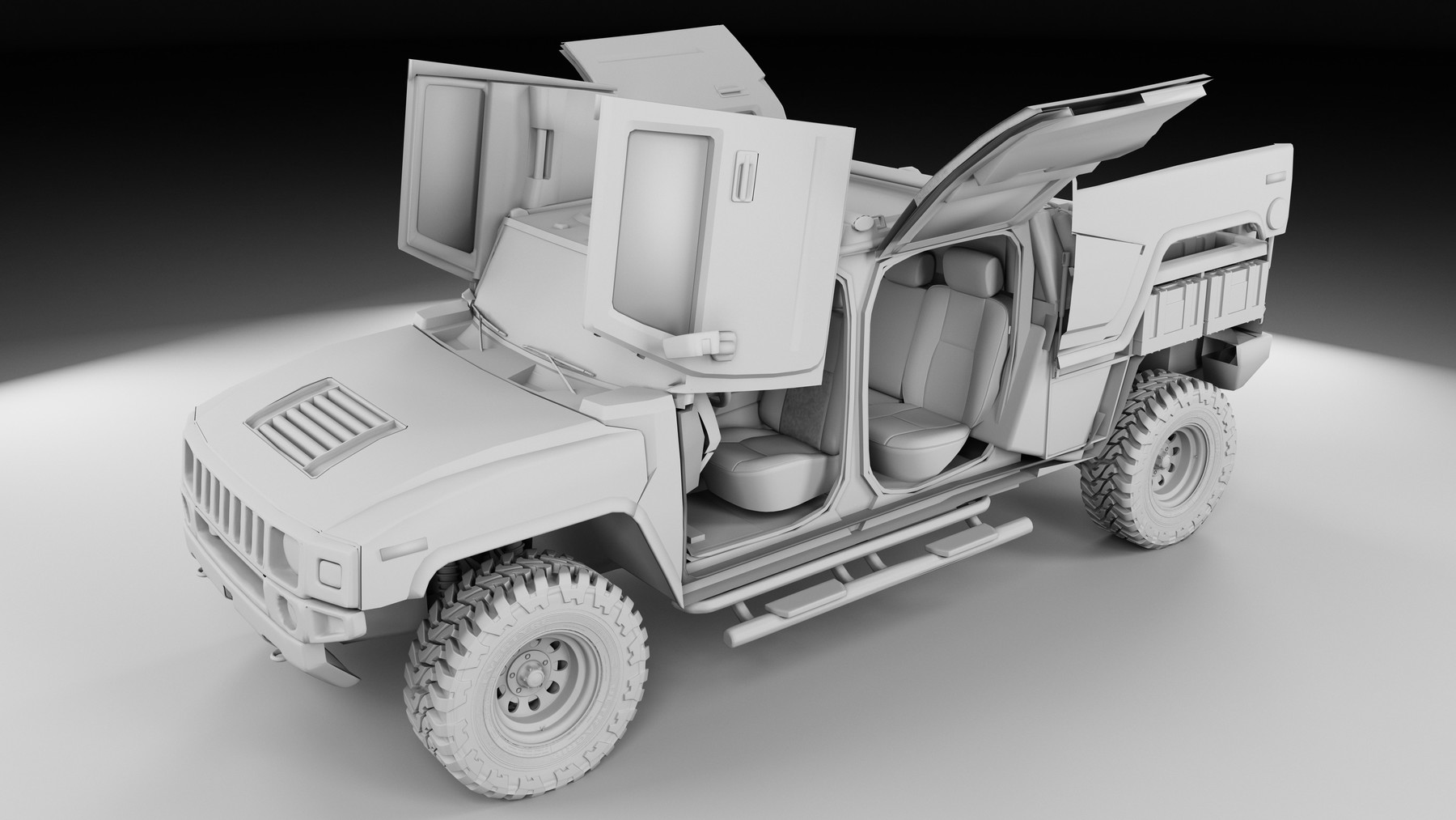 ArtStation - Hummer H3T 3d car model - Cinematic-Showcase | Resources