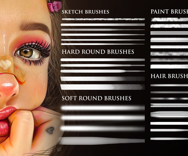 ArtStation - Portrait Brush Set for Photoshop | Brushes