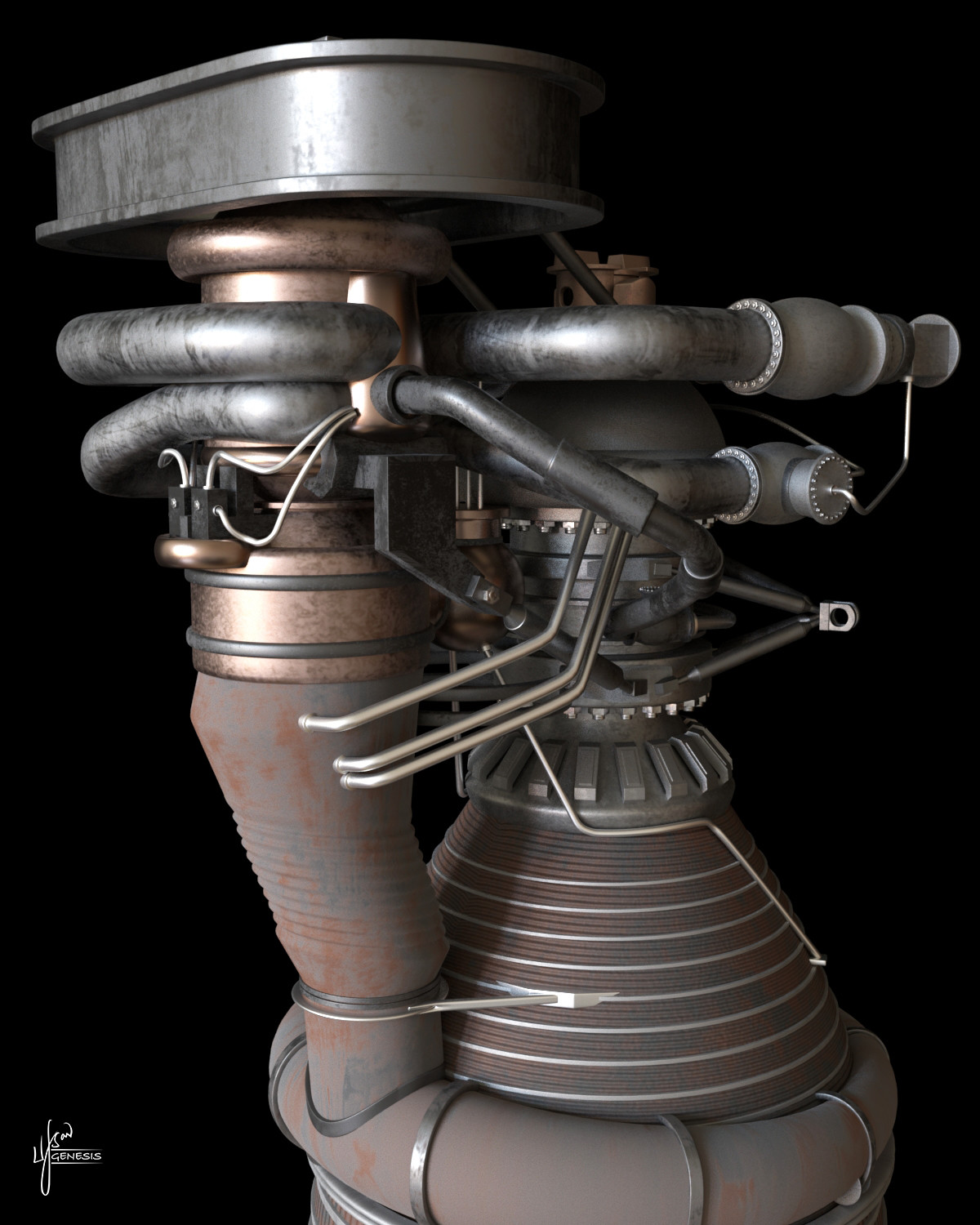 ArtStation - F1 Rocket Engine | Resources