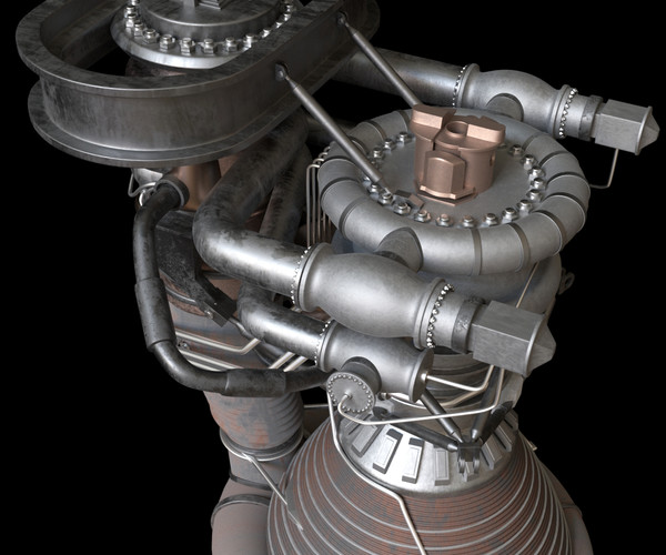 ArtStation - F1 Rocket Engine | Resources