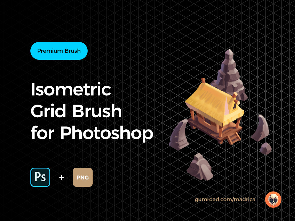 ArtStation - Isometric Grid Brush | Brushes