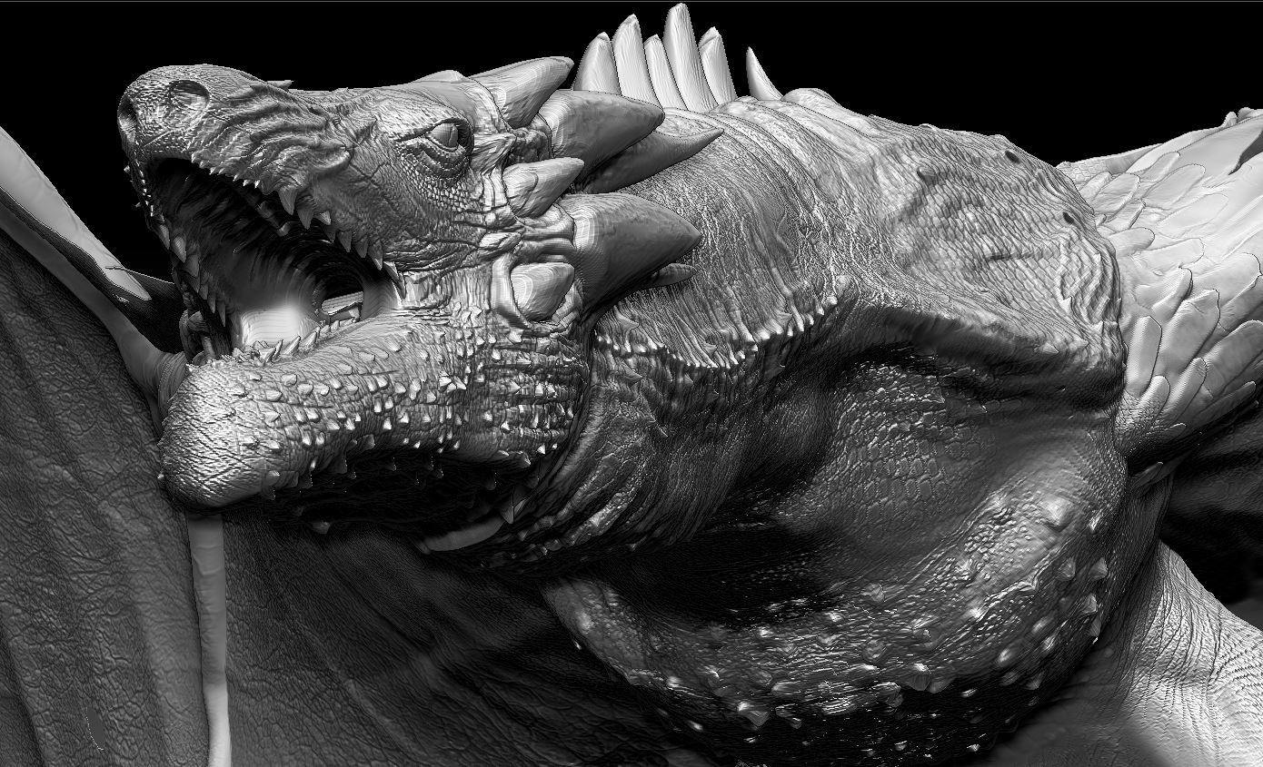 ArtStation - Dragon Printable and gameready PBR Low-poly 3D model ...