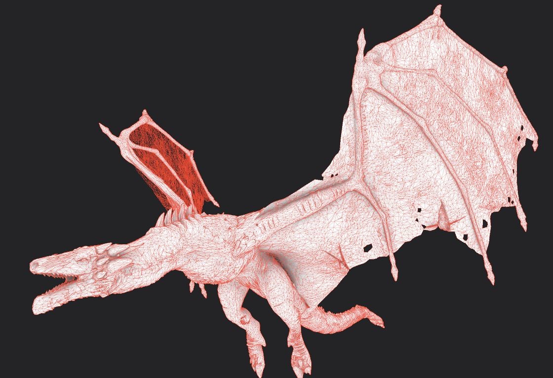 ArtStation - Dragon Printable and gameready PBR Low-poly 3D model ...