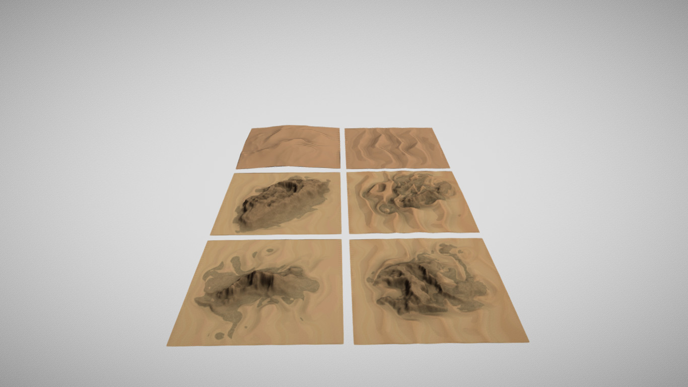 ArtStation - Mountainus Deserts / Plains | Game Assets