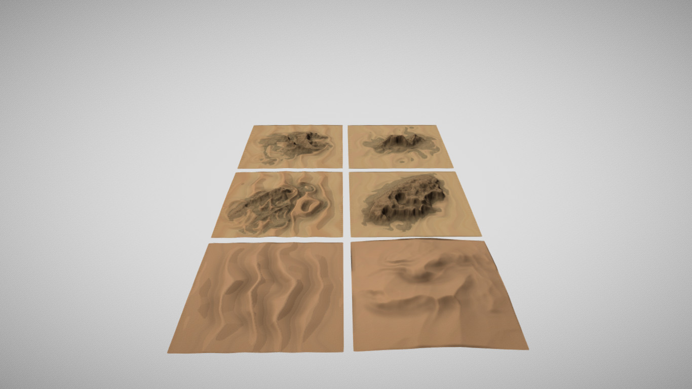 ArtStation - Mountainus Deserts / Plains | Game Assets