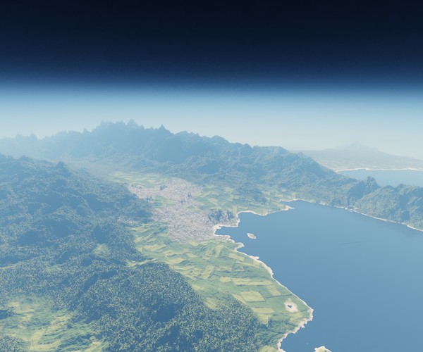 ArtStation - Procedural Planet And Terrain Generator With 3d Cities ...