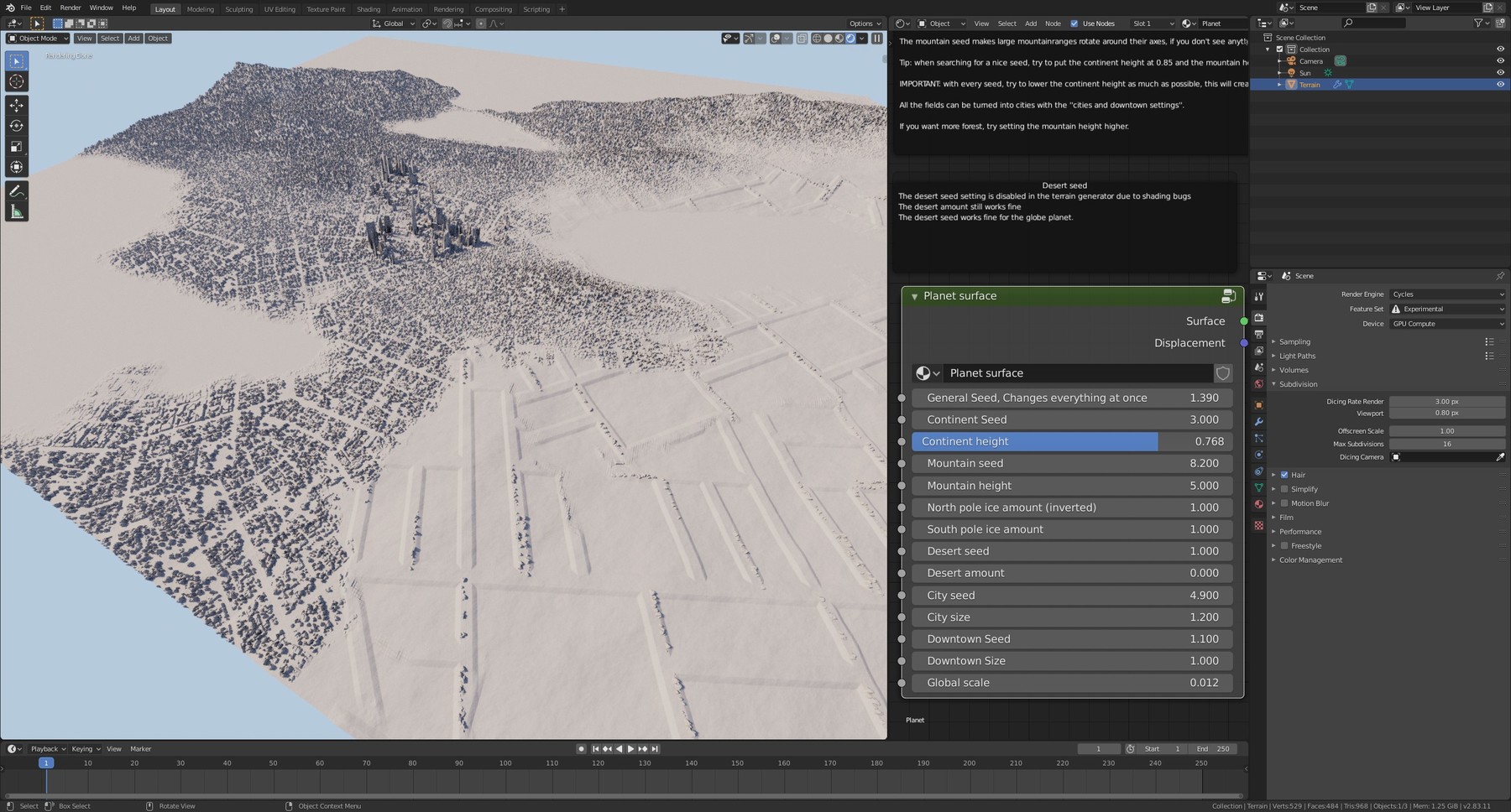 ArtStation - Procedural Planet And Terrain Generator With 3d Cities ...
