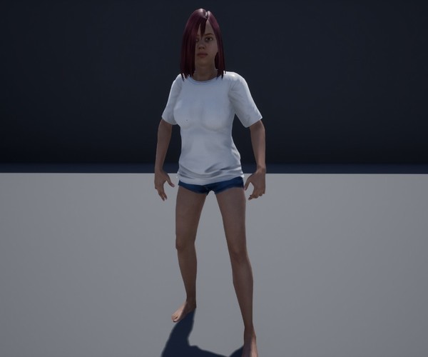 ArtStation - Game Ready Photo-Realistic Low-Poly Human Character Emily ...