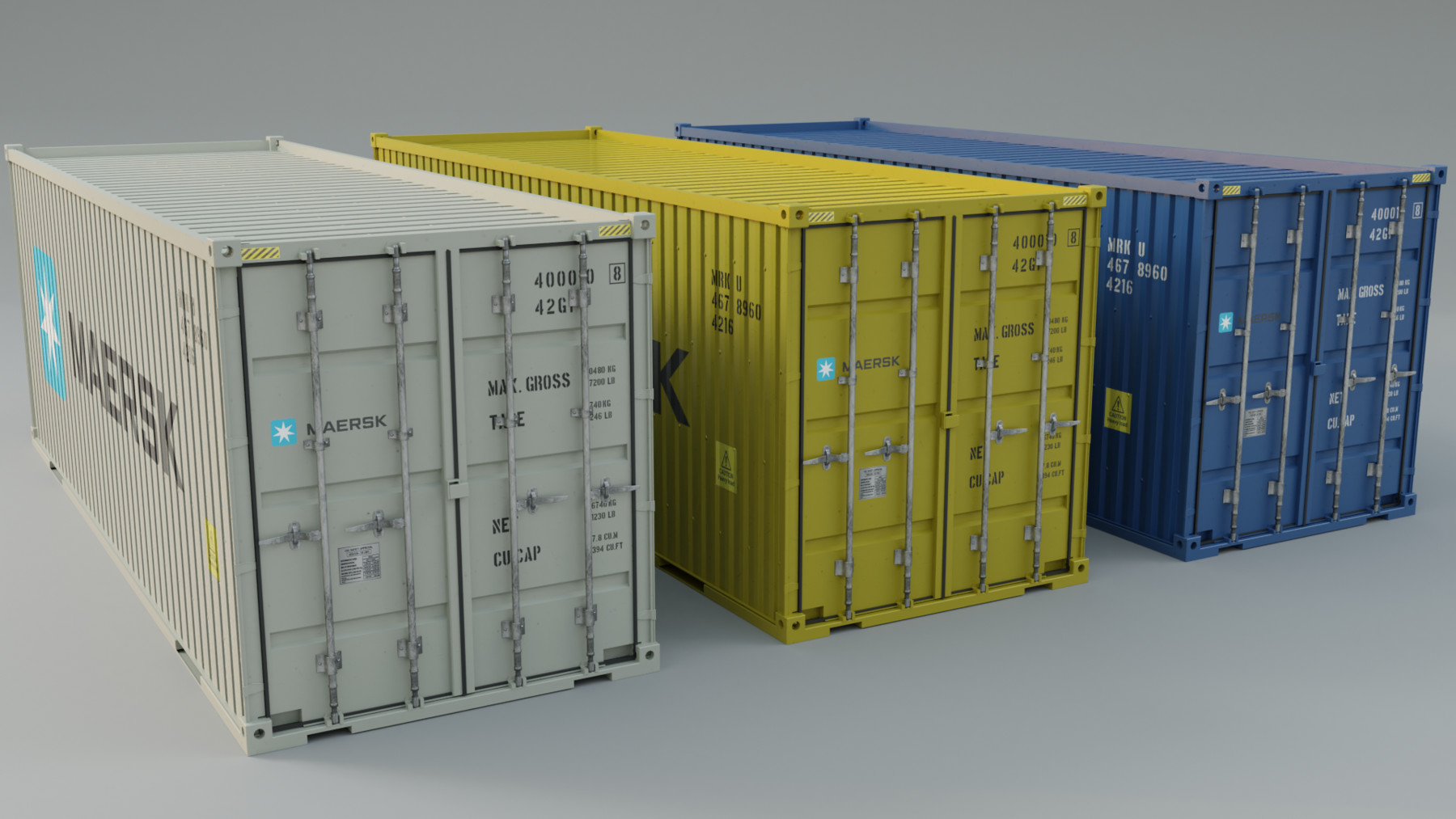 ArtStation - Shipping containers 3D model | Resources