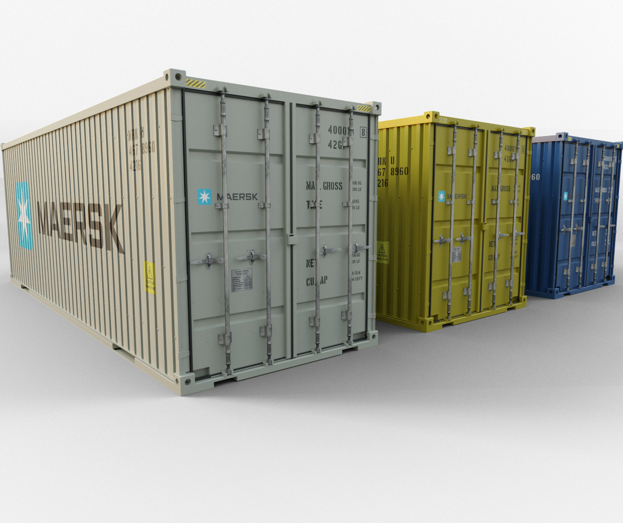 ArtStation - Shipping containers 3D model | Resources