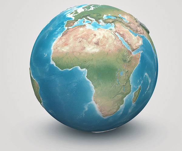 ArtStation - 3D Earth Model (high poly count) | Resources