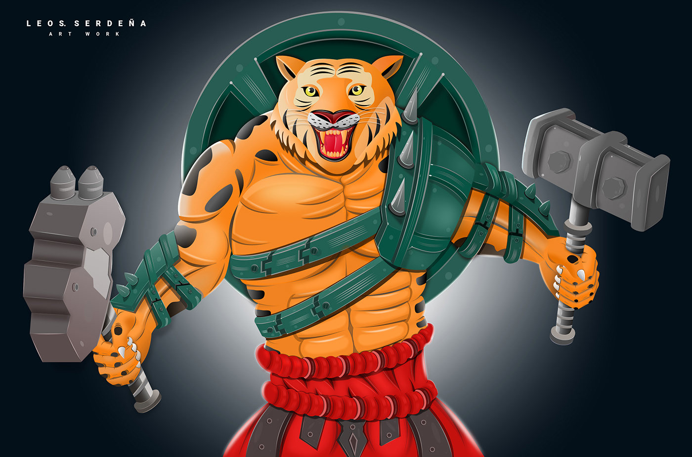 ArtStation - Tiger Warrior Art Work