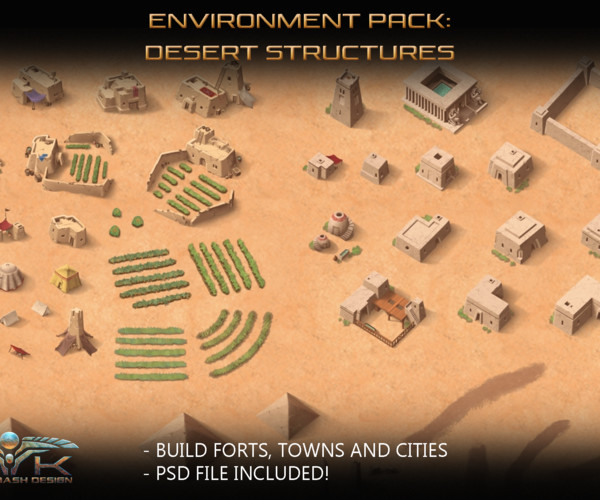 ArtStation - Environment Pack: Desert Structures | Game Assets