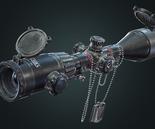 ArtStation - Sniper Scope - Game Ready | Game Assets