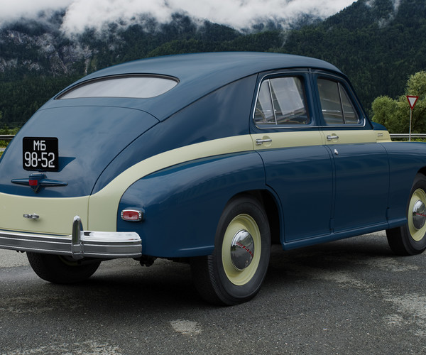 ArtStation - GAZ-M20V Pobeda 1955 | Resources