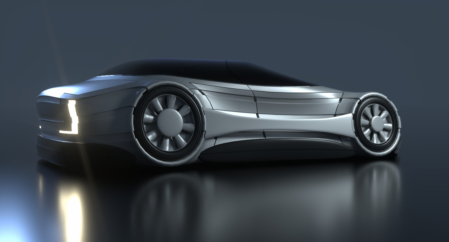 ArtStation - Futuristic Car 21 3D Model | Resources