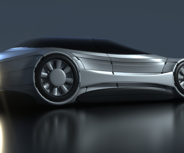 ArtStation - Futuristic Car 21 3D Model | Resources